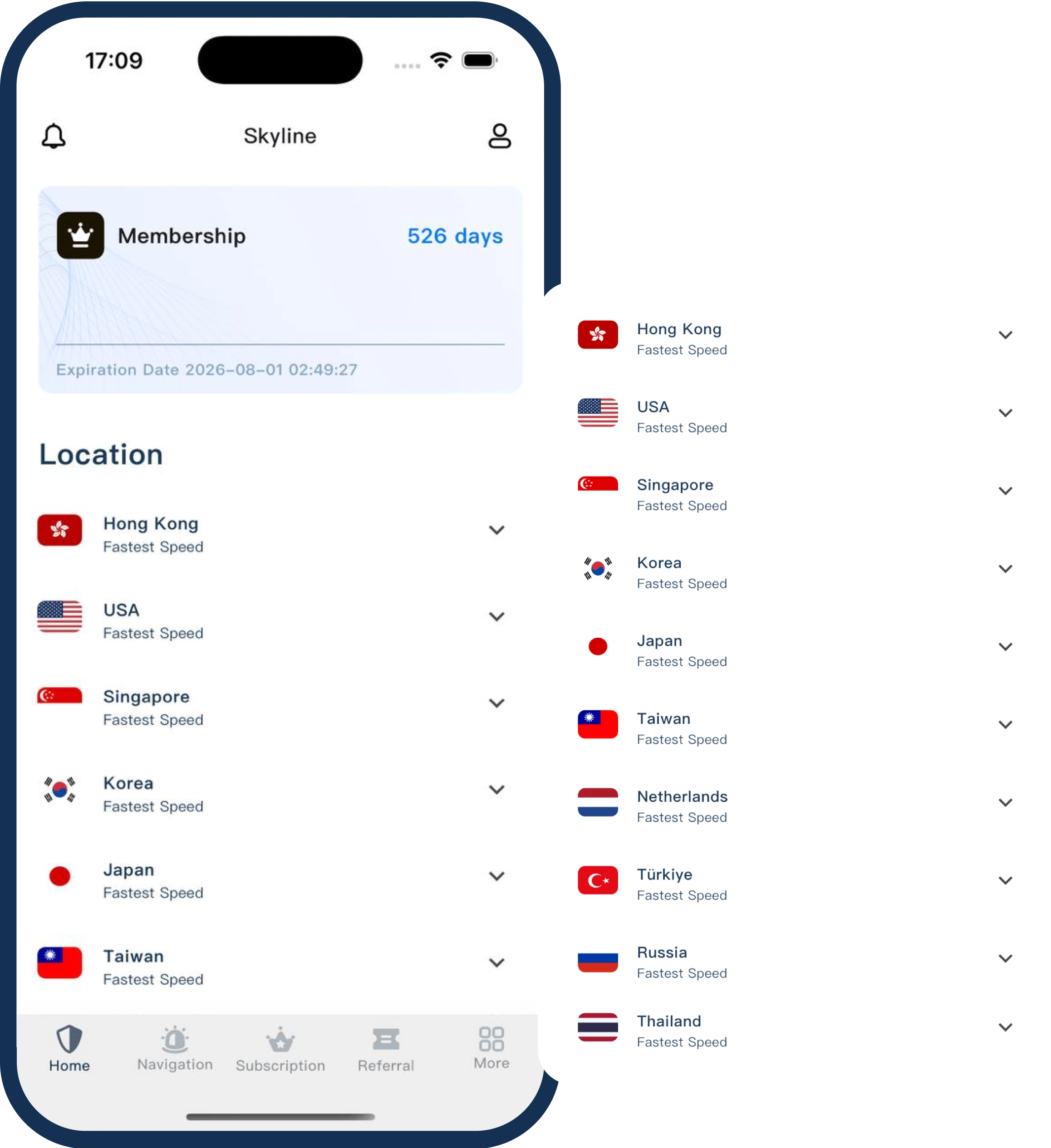 Skyline VPN 一键连接世界